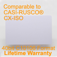 CASI-RUSCO 40bit C10106 Format For GE Security, Lenel 32, Interlogix ...