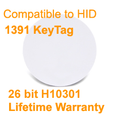 Adhesive KeyTag 1391 HID 26bit H10301 MicroProx_Nubian-rfid