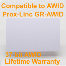 Proximity Clamshell Card 37bit AWID Format Compatible with 37bit AWID ...