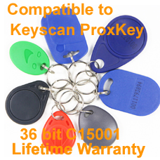 Proximity Sticker Card Keyscan 36bit C15001 Format Compatible with ...