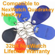 NexWatch Honeywell NexKey Quadrakey Format Key Fob Compatible with ...